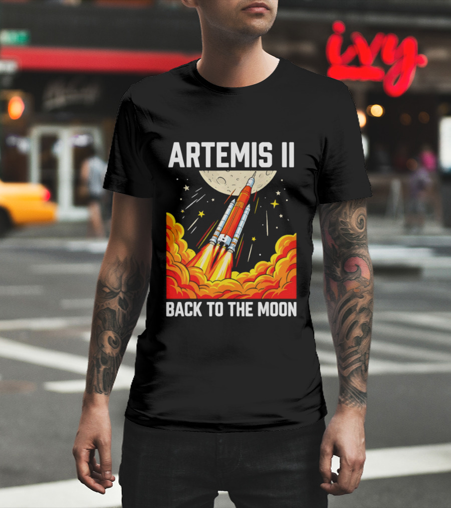 Artemis II Moon Mission Rocket Launch Back To The Moon T-Shirt