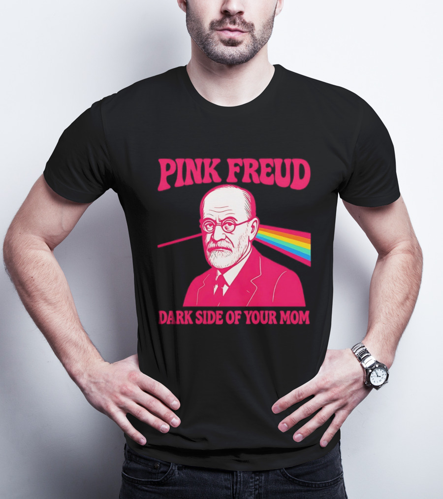 Pink Freud The Dark Side Of Your Mom Mom T-Shirt
