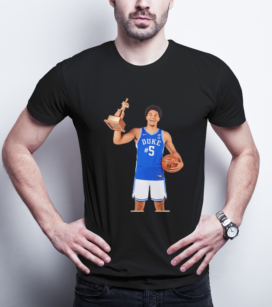 Duke Basketball #5 Cameron Boozer Naismith Men's College Player Of The Year 2026 T-Shirt