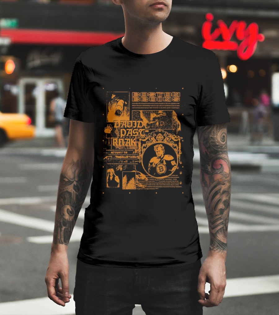 Boston Bruins David Pastrnak NHL Player 88 T-Shirt