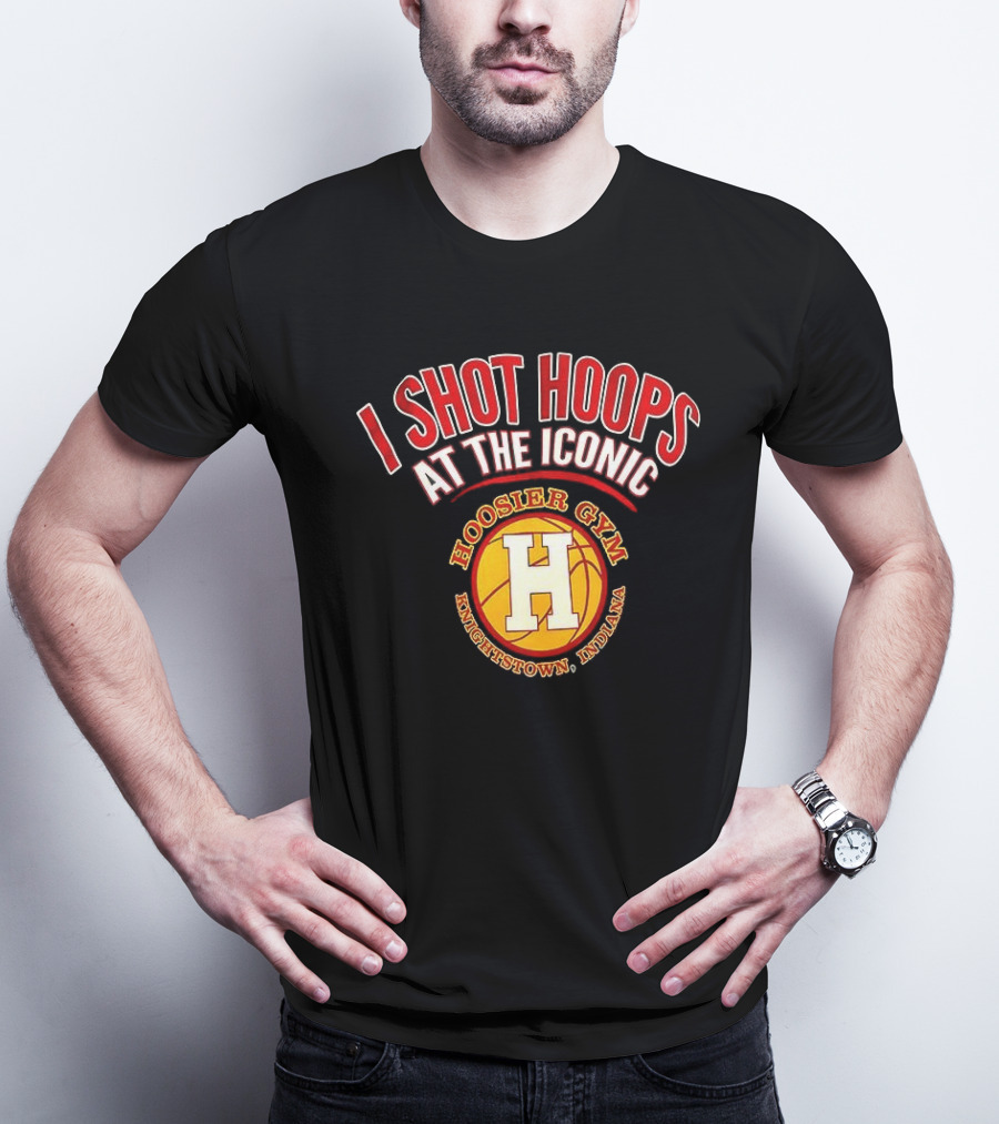 I Shot Hoops At The Iconic Hoosier Gym Knightstown Indiana T-Shirt