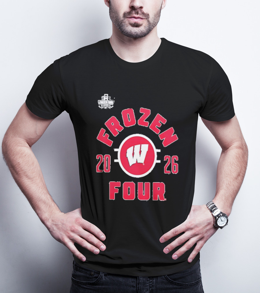 Wisconsin Badgers 2026 Frozen Four NCAA Men's Hockey Championship T-Shirt