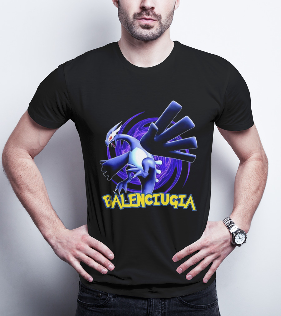 Lugia Balenciugia Fusion With Iconic Air Creature And Fashion Twist T-Shirt