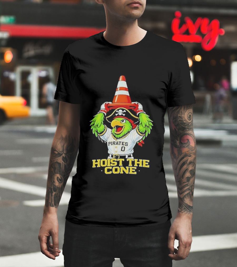 Pirate Parrot Hoist The Cone Pittsburgh Pirates Baseball 2026 T-Shirt