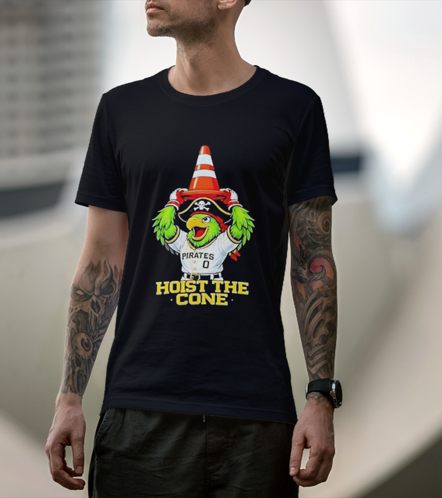 Pirate Parrot Hoist The Cone Pittsburgh Pirates Baseball 2026 T-Shirt