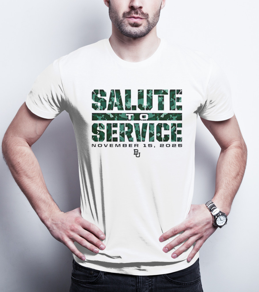 Baylor Bears Salute To Service November 18 2023 BU T-Shirt