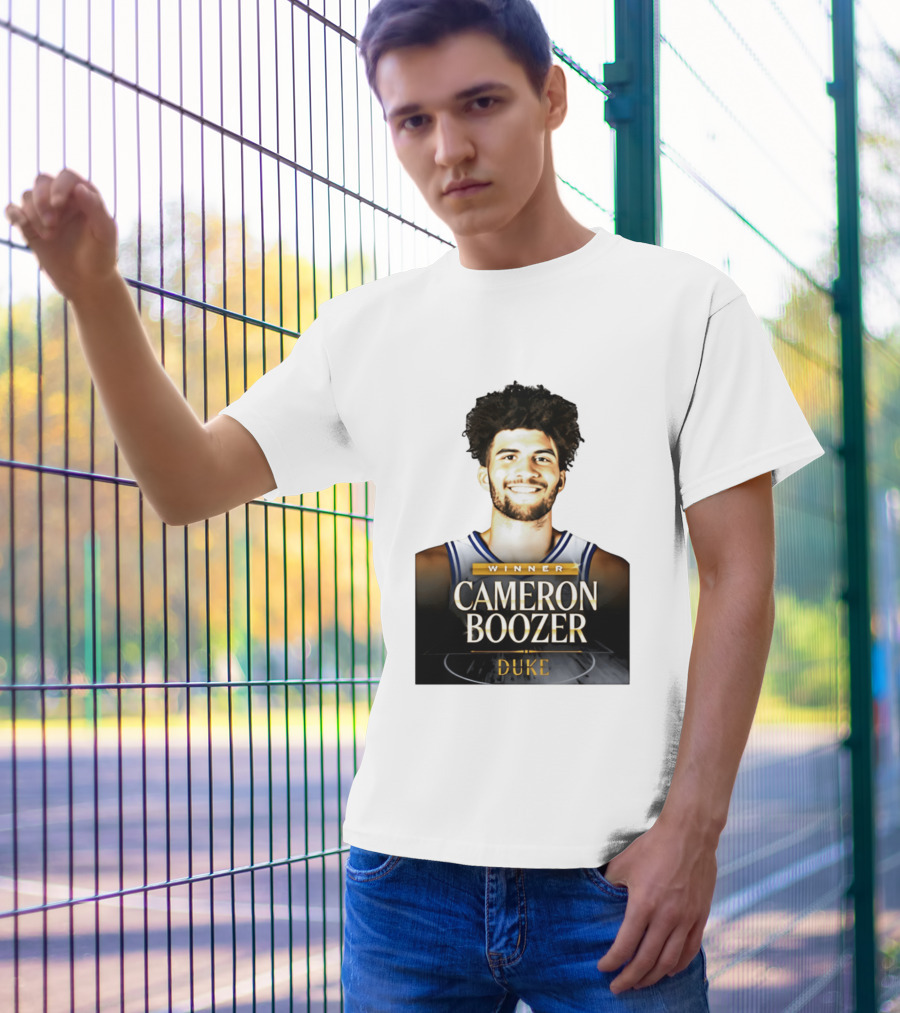 Winner Cameron Boozer Duke Basketball 2026 Naismith Men's College Player Of The Year T-Shirt