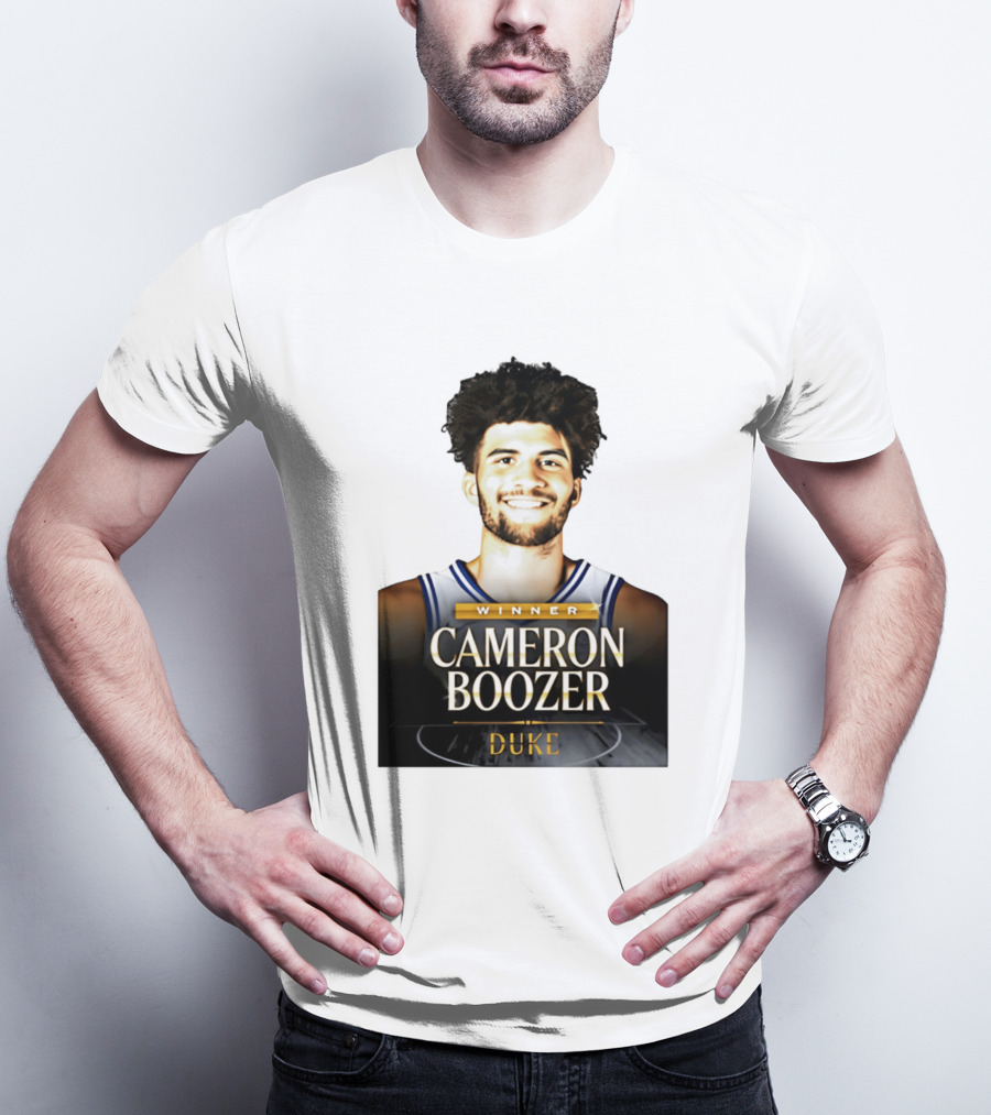 Winner Cameron Boozer Duke Basketball 2026 Naismith Men's College Player Of The Year T-Shirt