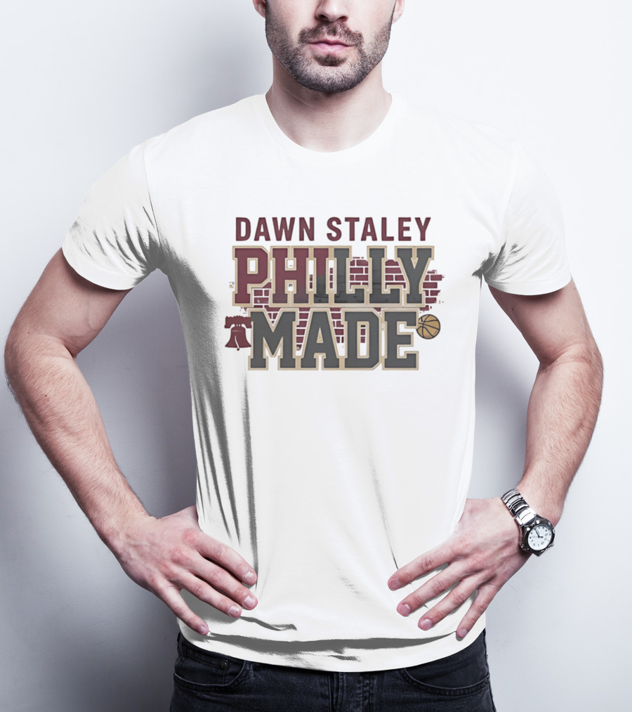 Dawn Staley Philly Made Basketball Brick Wall T-Shirt