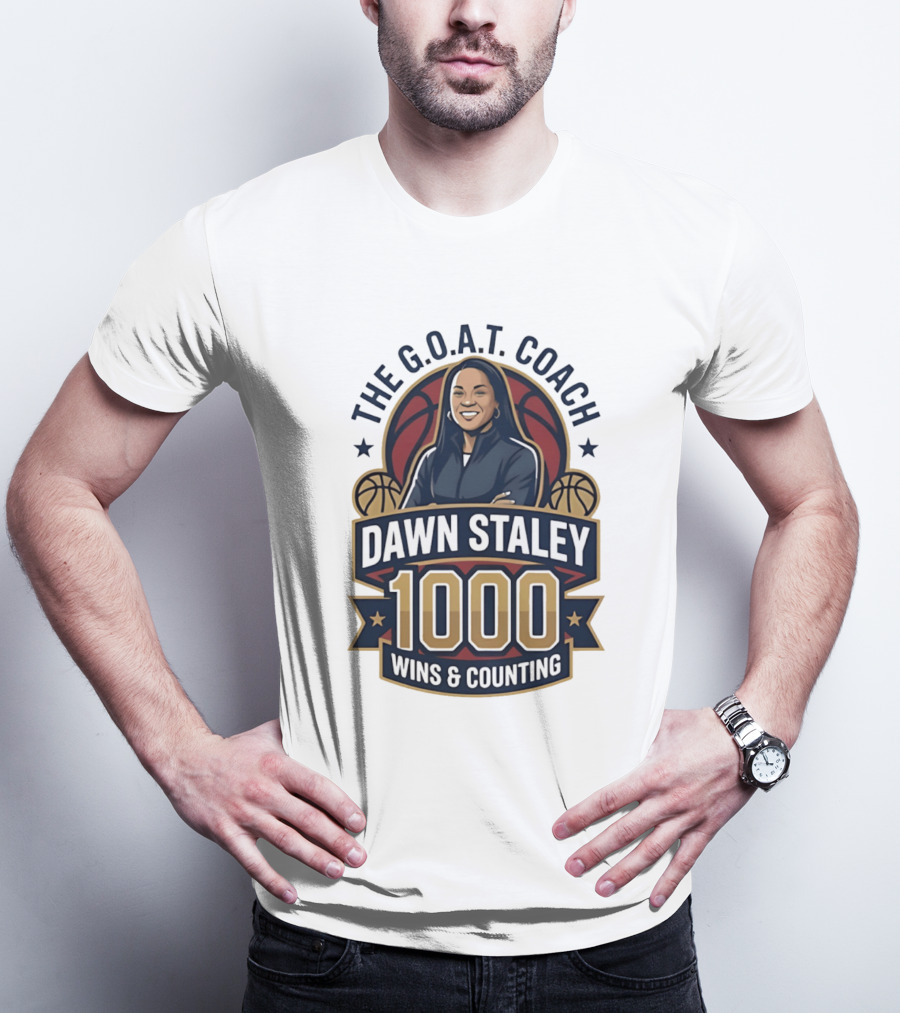 The G.O.A.T. Coach Dawn Staley 1000 Wins & Counting T-Shirt