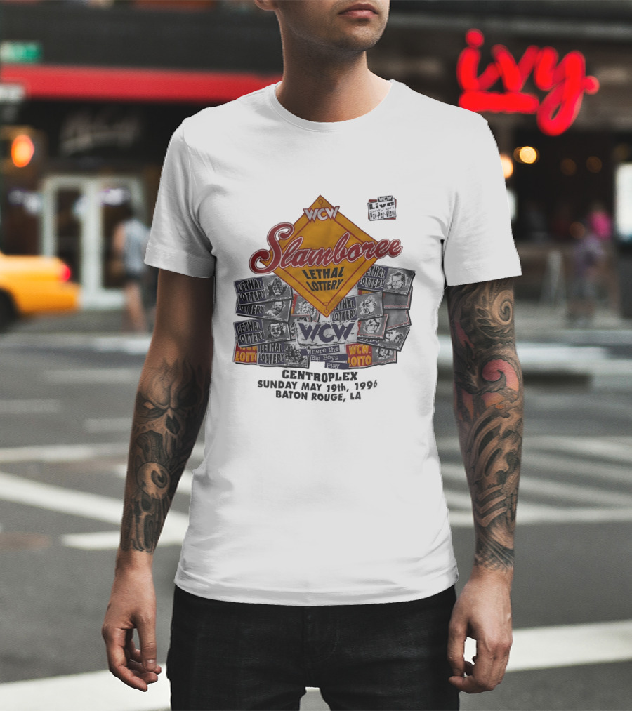 WCW Slamboree 1996 Lethal Lottery Where The Big Boys Play T-Shirt