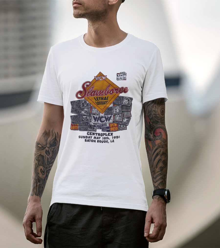 WCW Slamboree 1996 Lethal Lottery Where The Big Boys Play T-Shirt