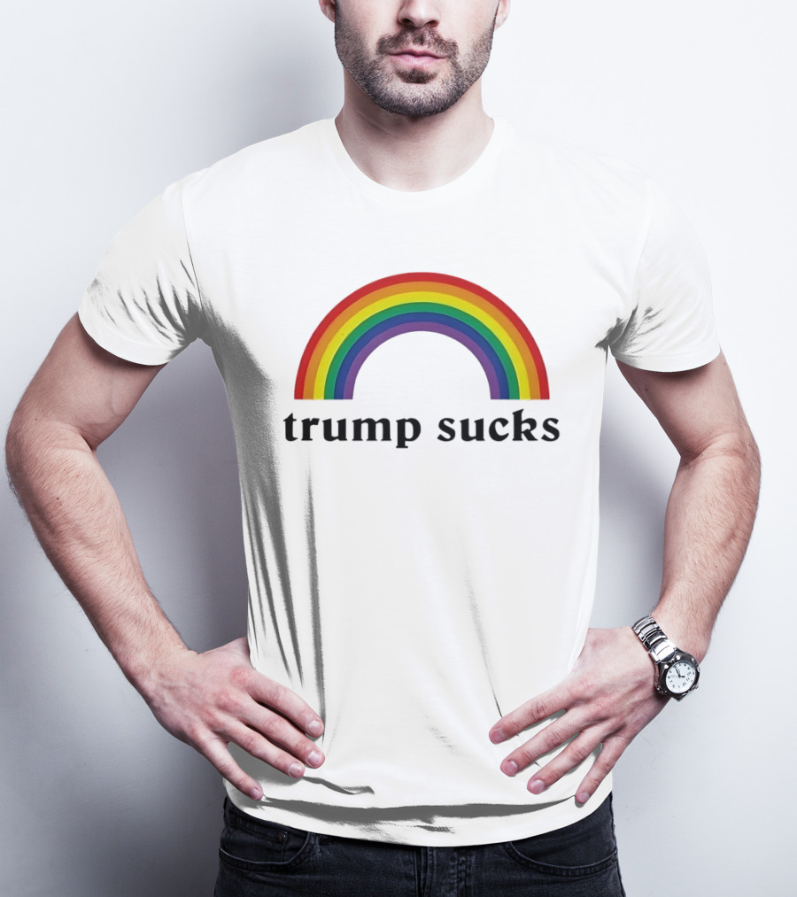 Trump Sucks Rainbow LGBT Pride T-Shirt
