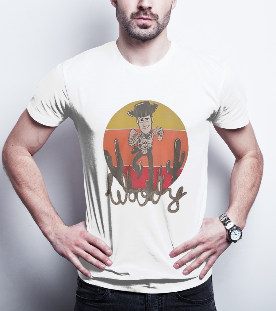 Woody Desert Cactus Scene Toy Story T-Shirt
