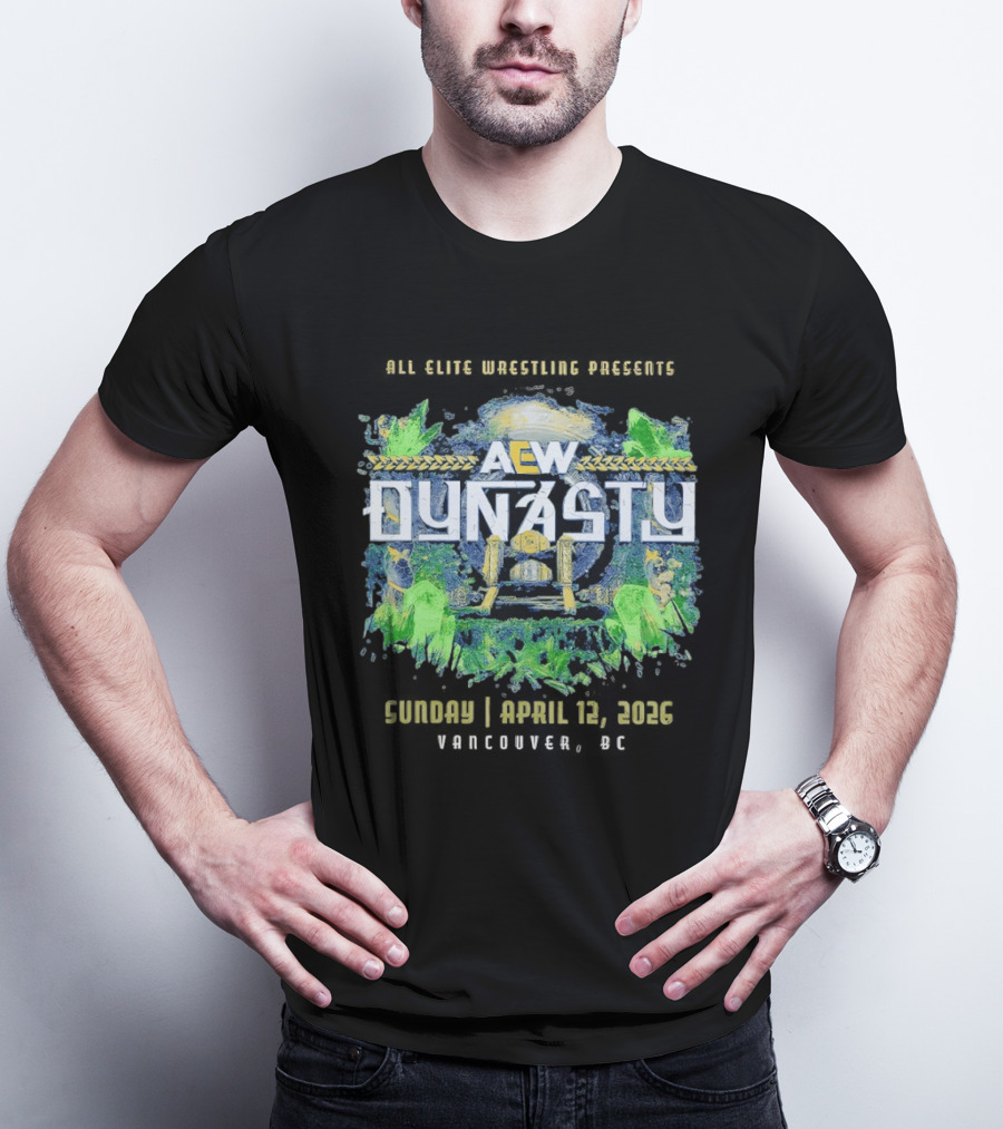 All Elite Wrestling AEW Dynasty 2026 Event April 12 Wembley London T-Shirt