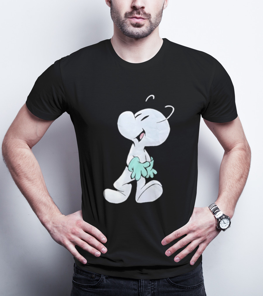 Fone Bone Character In Green Gloves Vintage Comic Style Bone Series T-Shirt