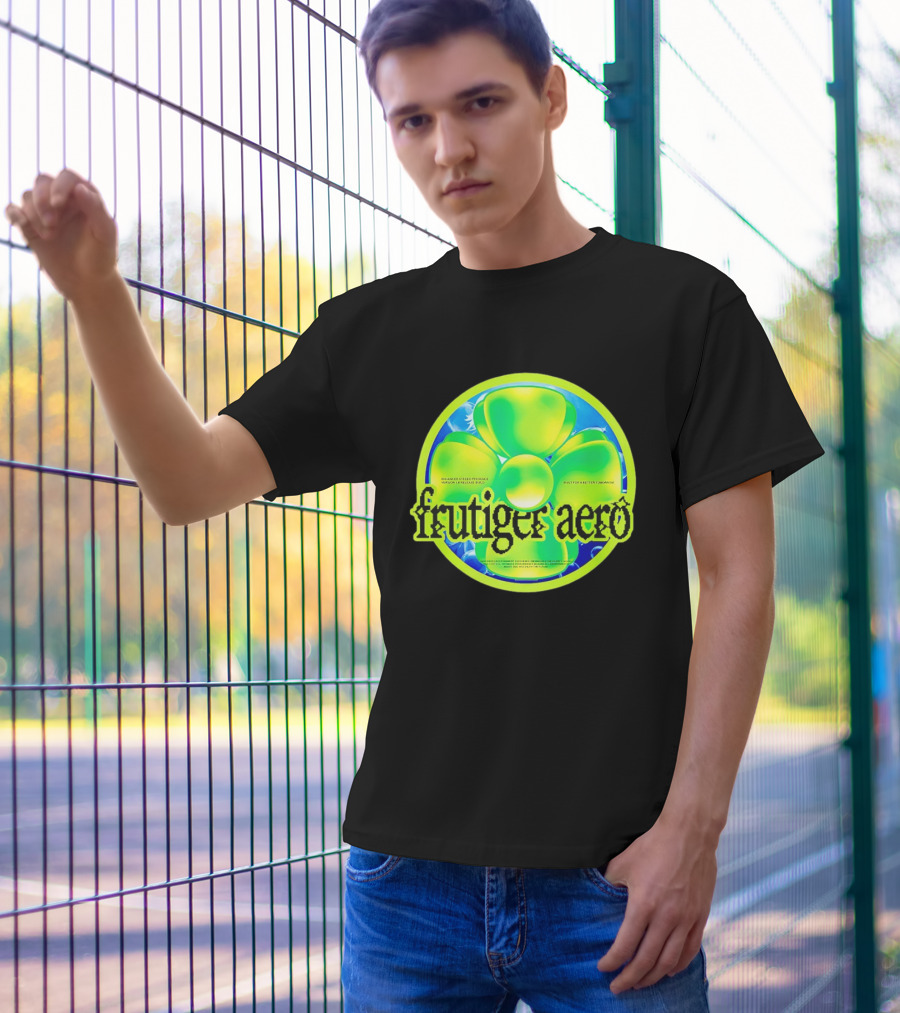 Frutiger Aero Psychedelic Neon Flower T-Shirt