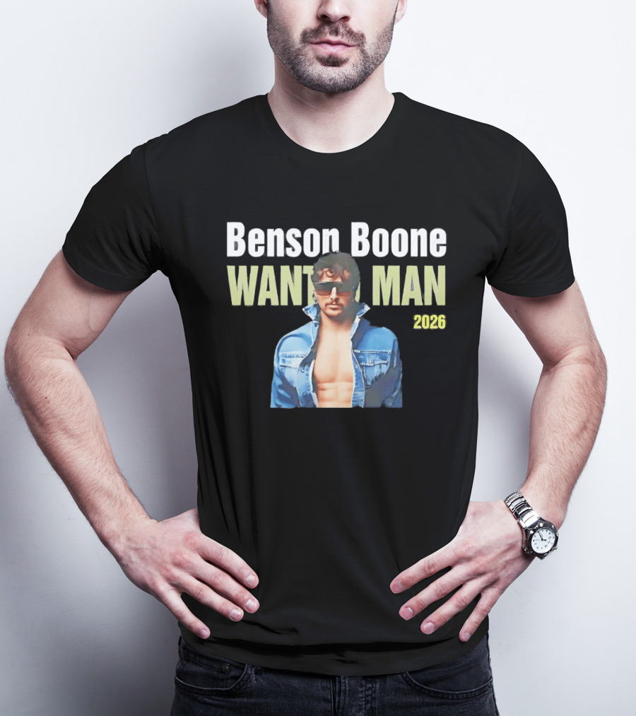 Benson Boone Wanted Man 2026 Tour T-Shirt