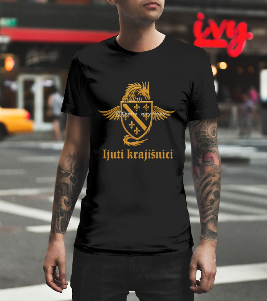 Ljuti Krajisnici Bosnia Dragon World Cup 2026 Soccer Iconic Crest T-Shirt