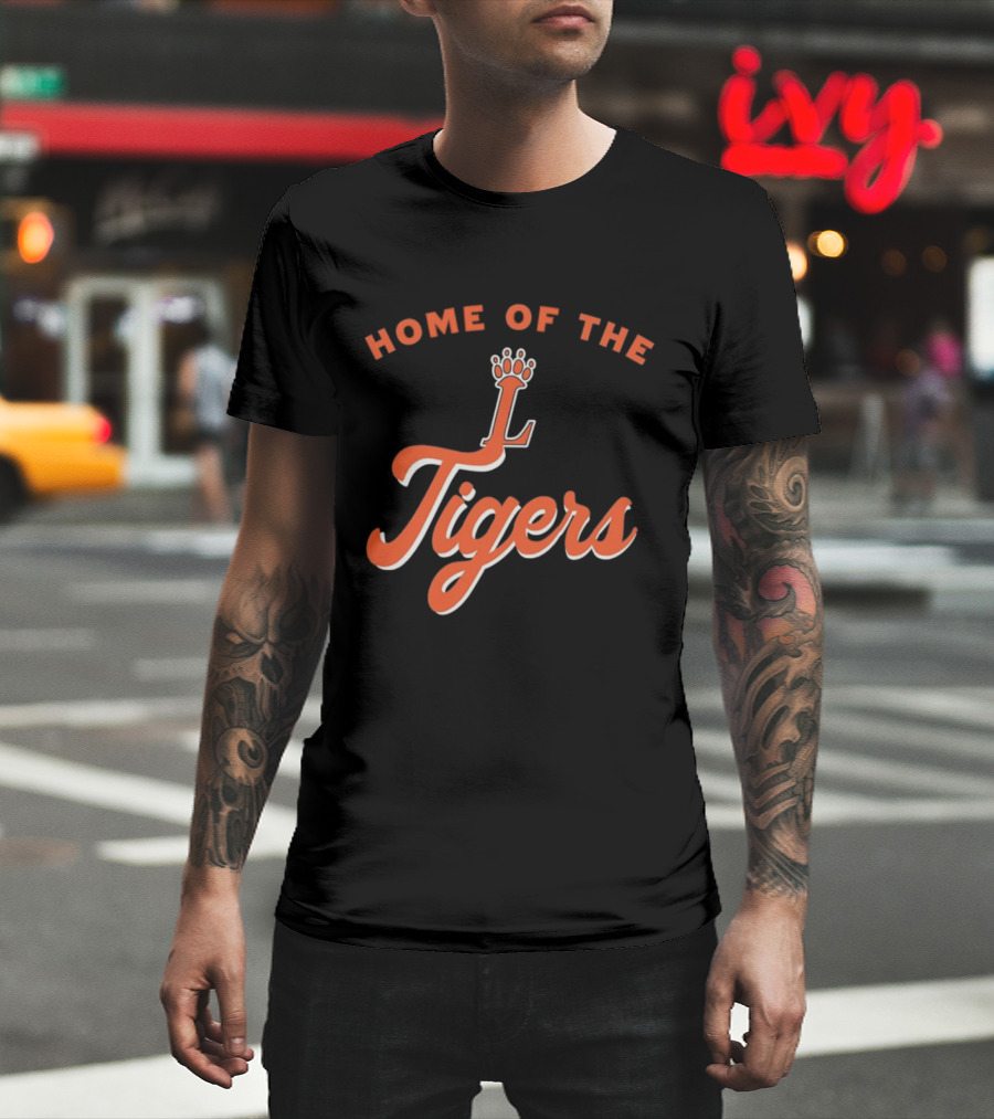 Loveland High School Home Of The Tigers Orange Crowned T-Shirt