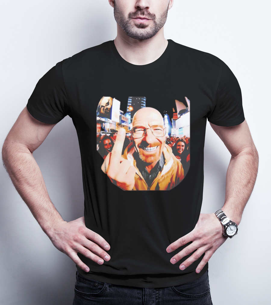Breaking Bad Walter White Iconic Gesture In Urban Setting T-Shirt