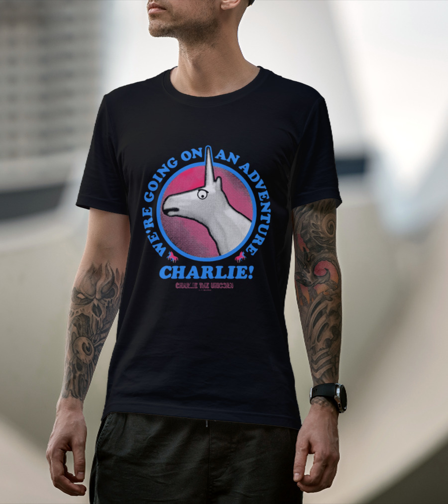 We're Going On An Adventure Charlie Charlie The Unicorn T-Shirt