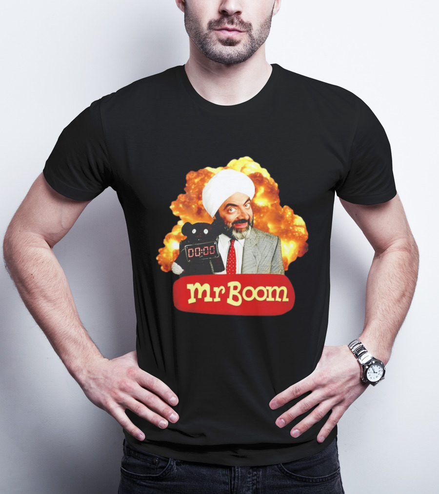 Mr Boom Meme Explosion Countdown Teddy T-Shirt