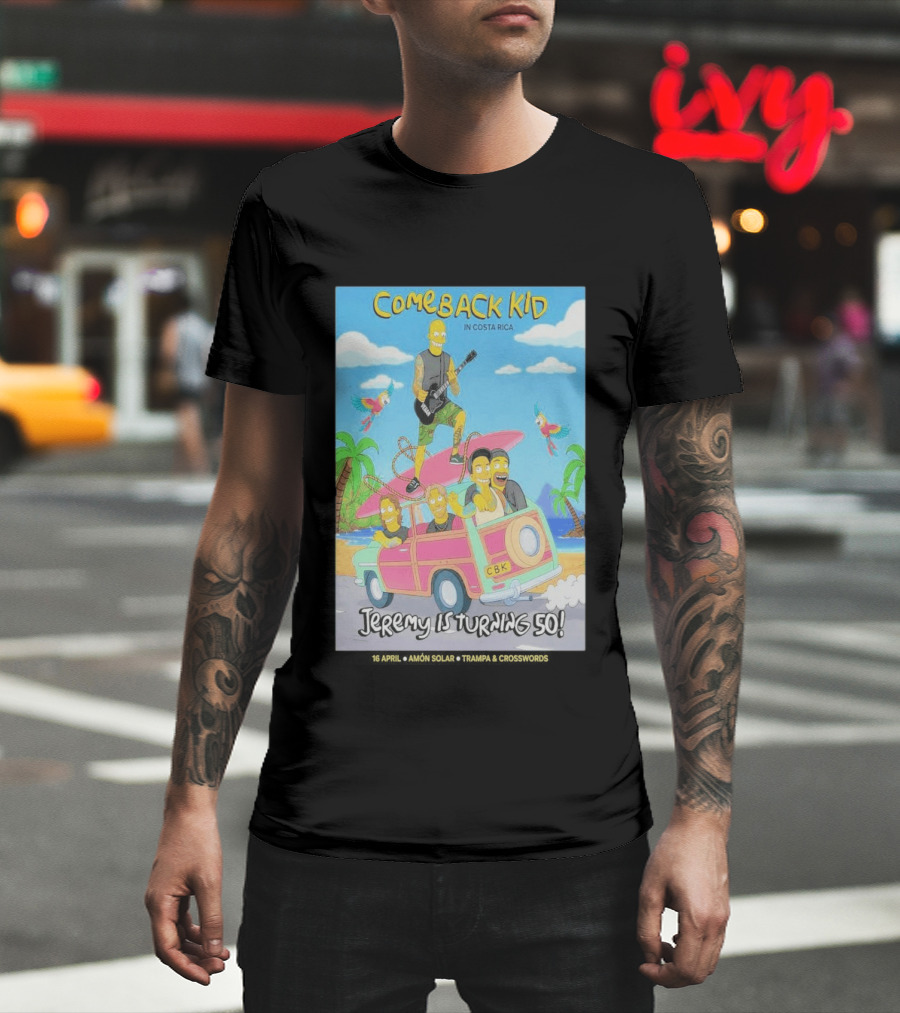 Comeback Kid In Costa Rica Jeremy Is Turning 50 Birthday Celebration T-Shirt