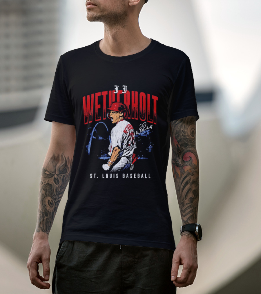 JJ Wetherholt St Louis Baseball Arch 32 T-Shirt