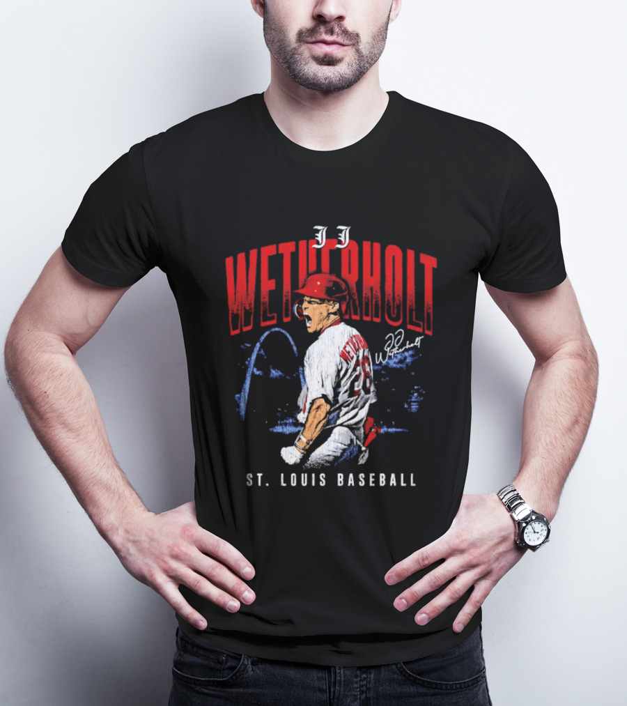 JJ Wetherholt St Louis Baseball Arch 32 T-Shirt