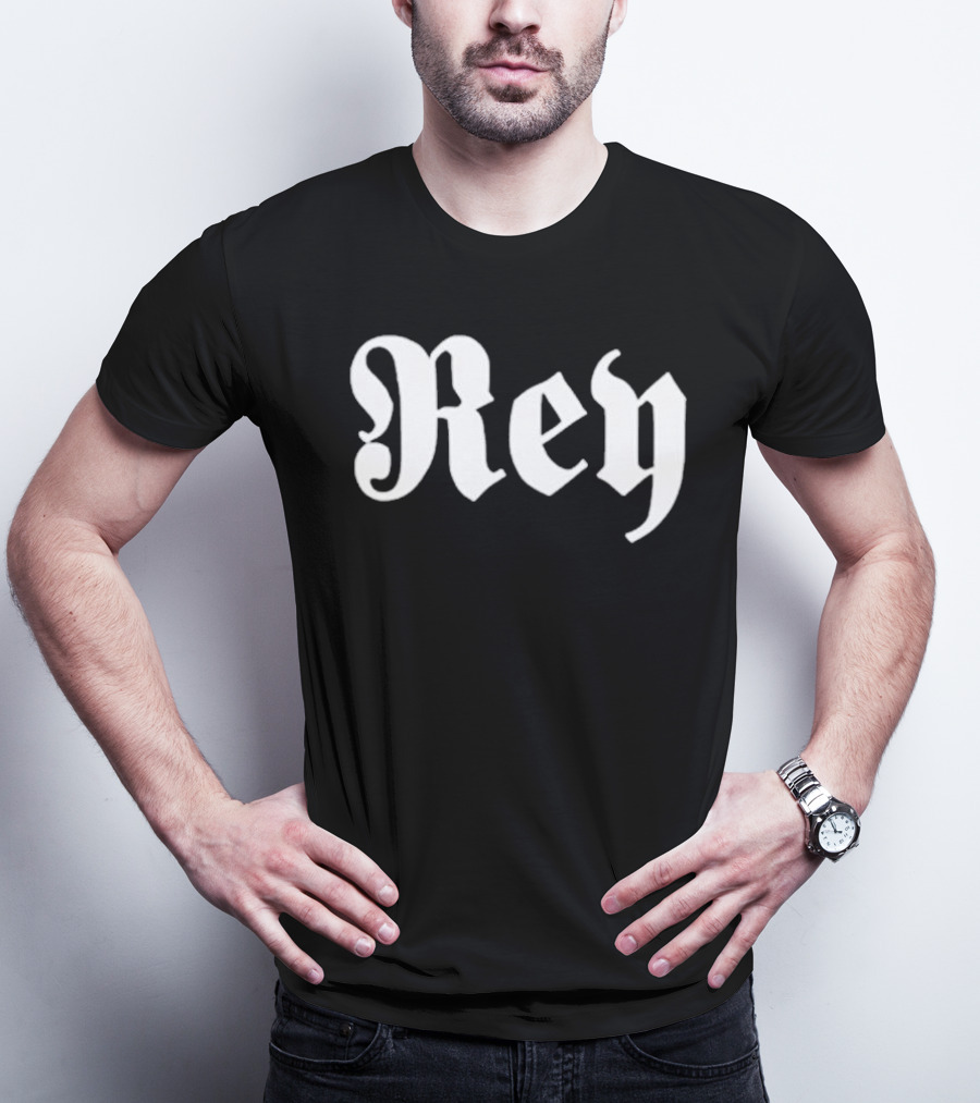 Rey Mysterio Hey Gothic Font T-Shirt