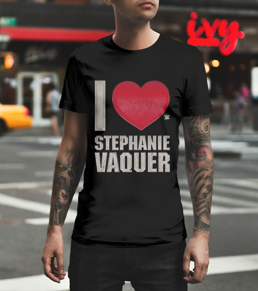 I Heart Stephanie Vaquer Enthusiast Passion W Red Heart T-Shirt
