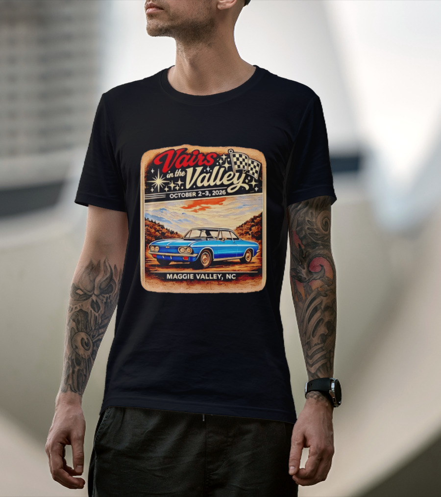 Vairs In The Valley October 2 3 2026 Maggie Valley NC Classic Car Event T-Shirt
