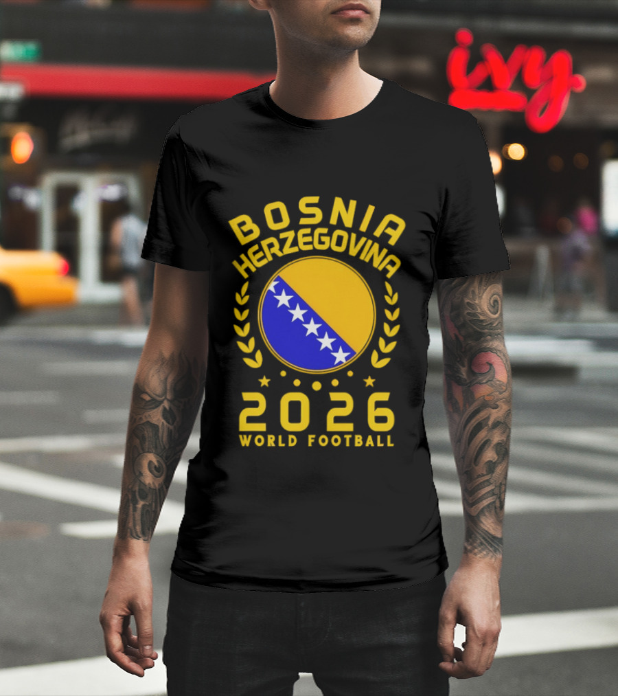 Bosnia Herzegovina World Football 2026 Supporter T-Shirt