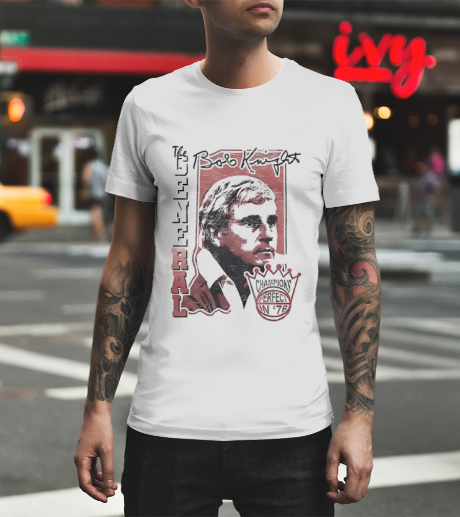 Bob Knight The General Champions Reflections 17 T-Shirt