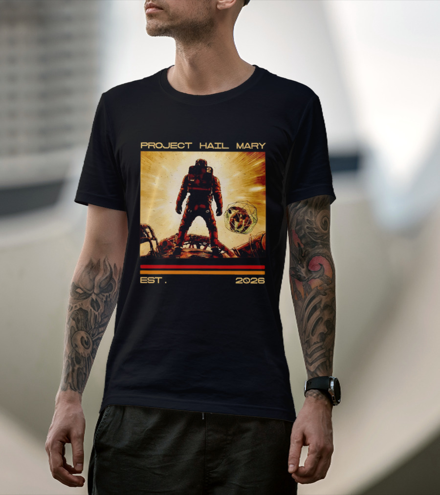 Andy Wei Project Hail Mary 2 Astronaut Est 2026 T-Shirt