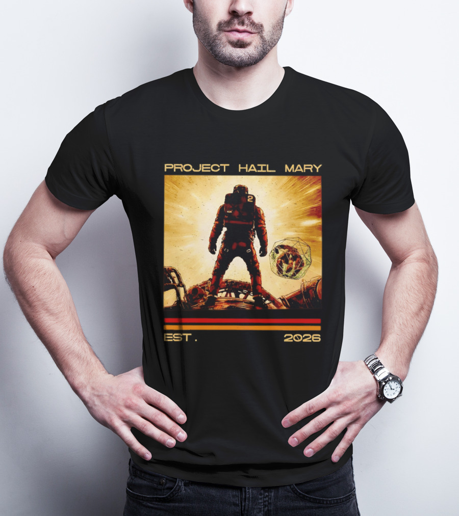 Andy Wei Project Hail Mary 2 Astronaut Est 2026 T-Shirt