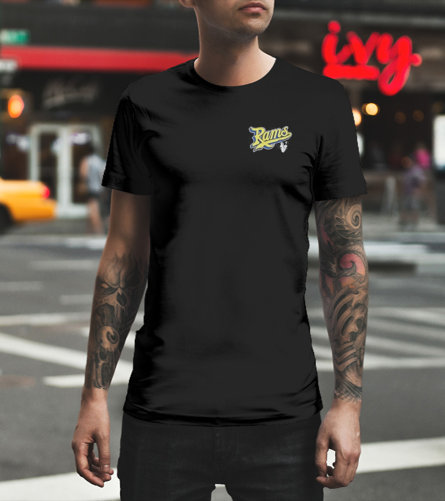 Born X Raised Los Angeles Rams Pro Script Rams T-Shirt
