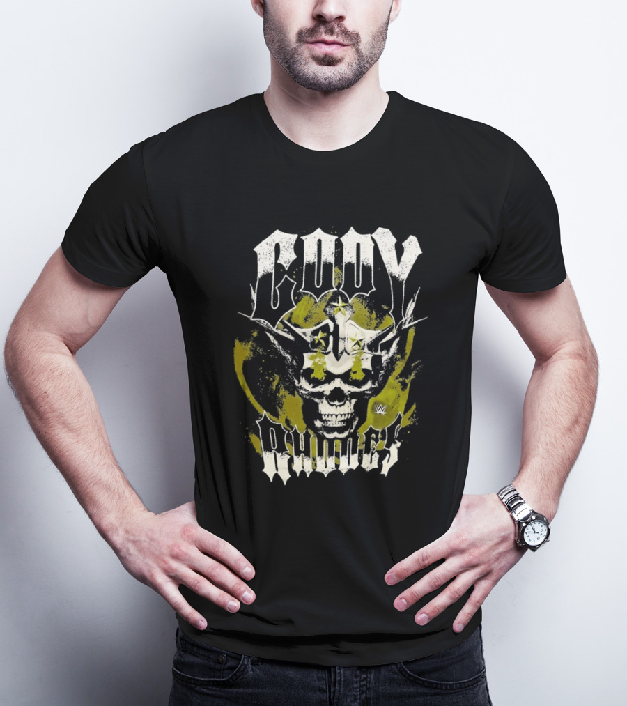 Cody Rhodes Lava Skull WWE Wrestling Star T-Shirt