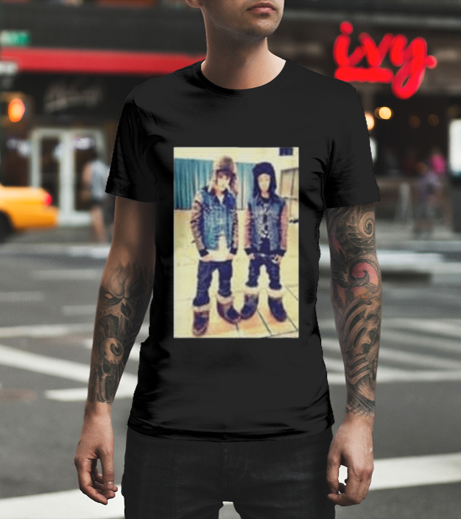 Justin Bieber Jaden Smith Never Say Never Denim And Fur Outfits T-Shirt