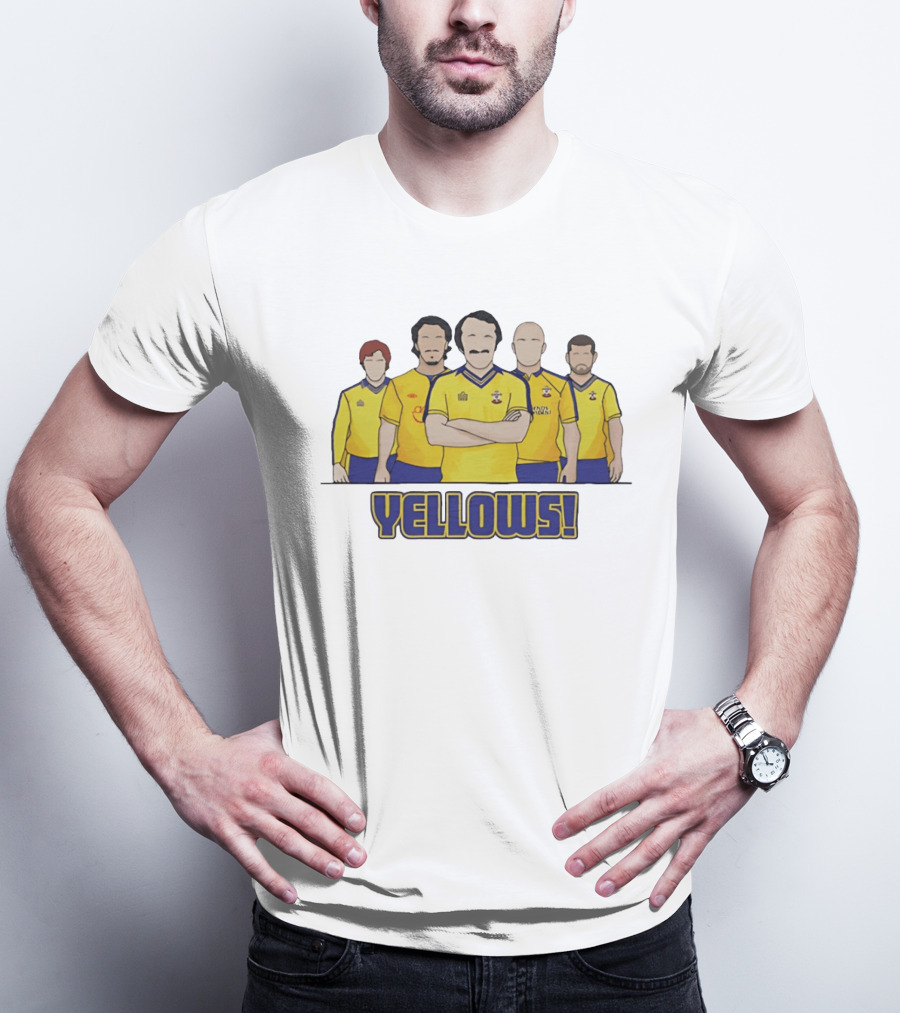 Yellows Southampton Football Club Retro Team T-Shirt