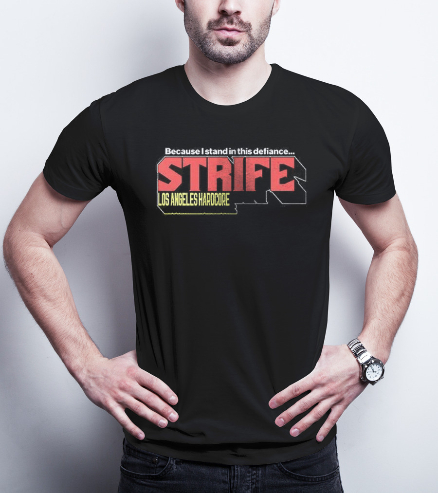 Defiance Strife Hardcore Los Angeles T-Shirt