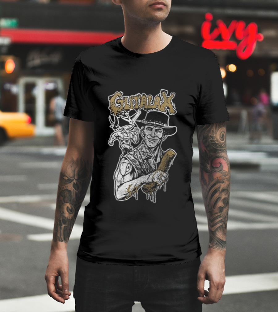 Gutalax Smear Campaign Dates Schedule Crocodile Dundee T-Shirt