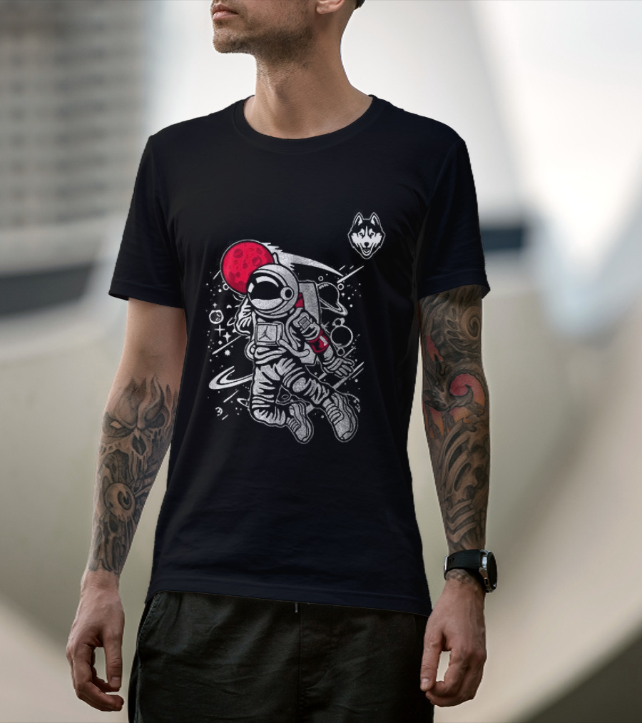 UConn Huskies 2026 Space Astronaut Adventure T-Shirt