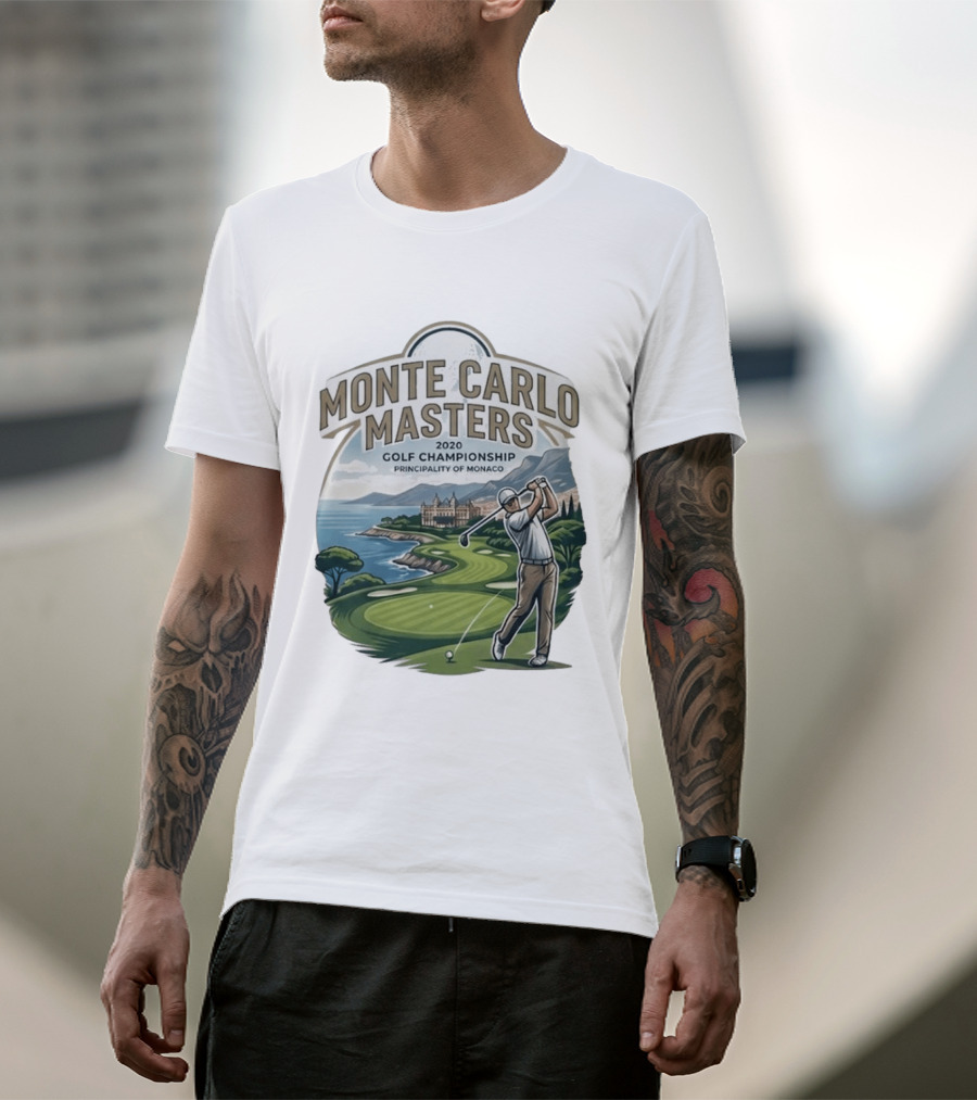 Monte Carlo Masters 2020 Golf Championship Principality Of Monaco T-Shirt