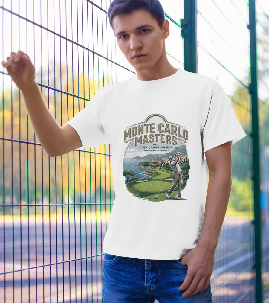 Monte Carlo Masters 2020 Golf Championship Principality Of Monaco T-Shirt