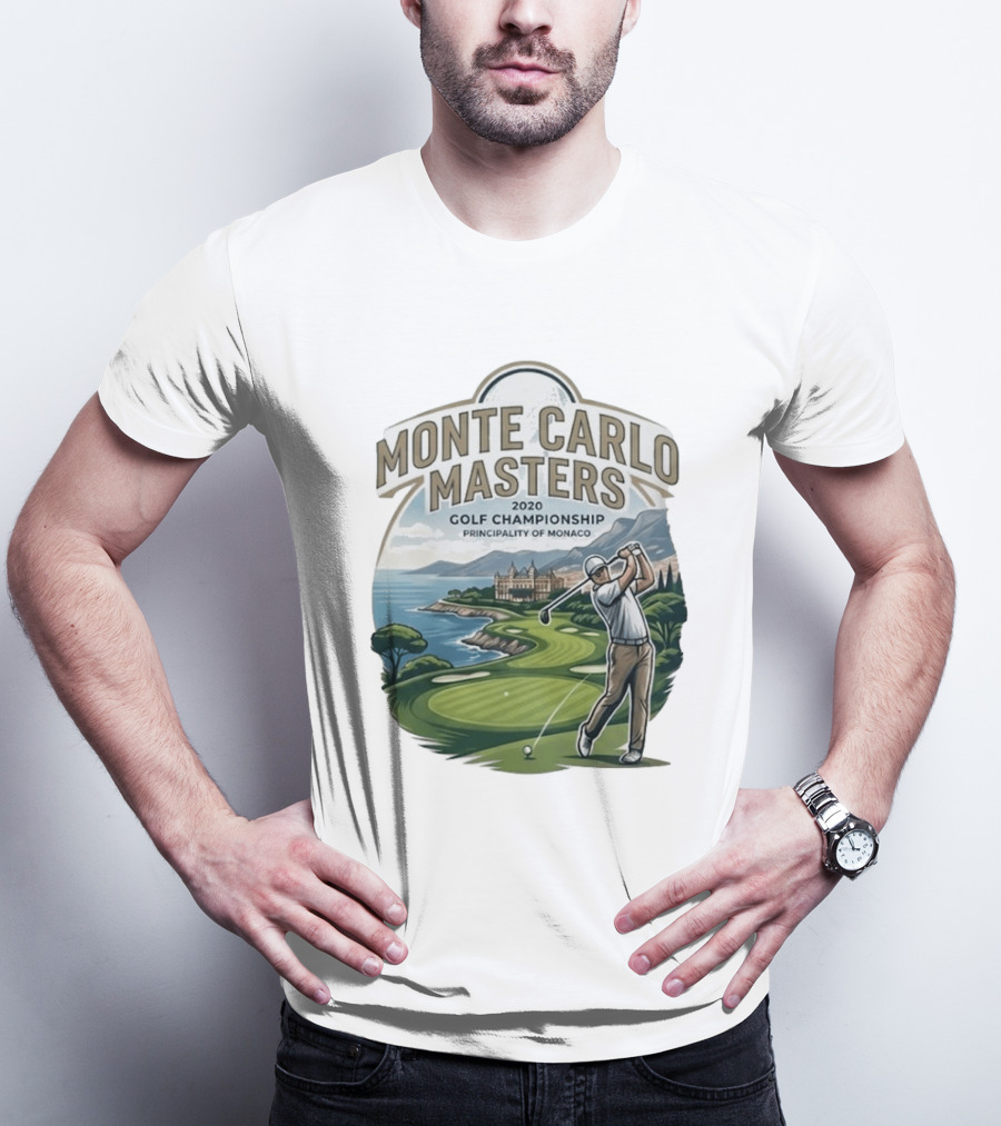 Monte Carlo Masters 2020 Golf Championship Principality Of Monaco T-Shirt