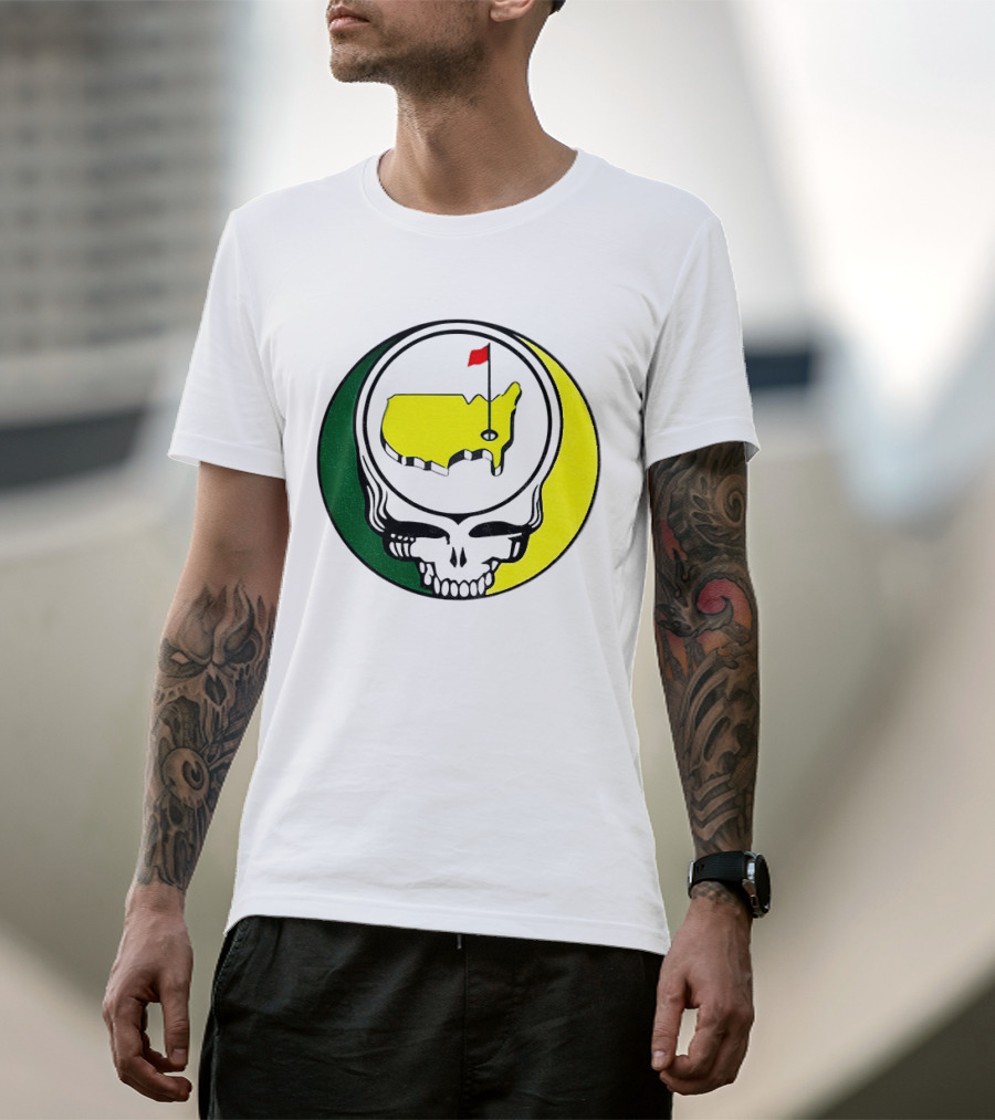 Masters Tournament 2026 Grateful Dead Skull Country Map Flag T-Shirt