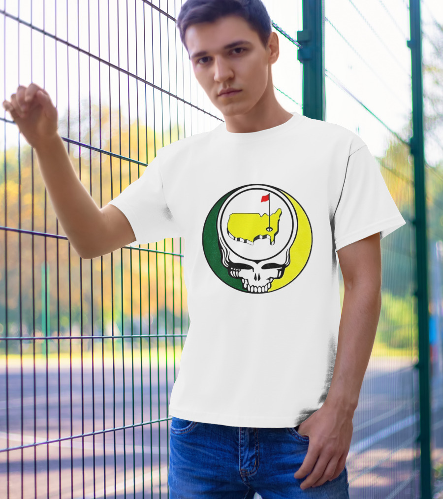 Masters Tournament 2026 Grateful Dead Skull Country Map Flag T-Shirt