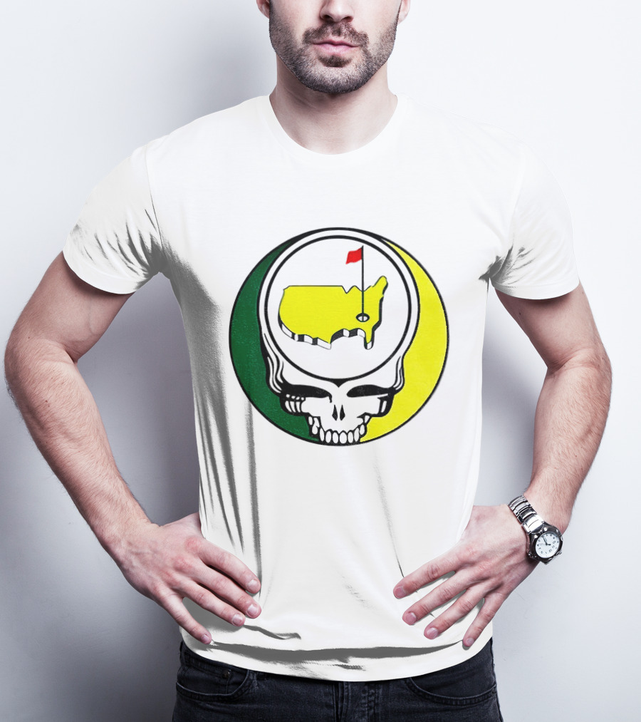 Masters Tournament 2026 Grateful Dead Skull Country Map Flag T-Shirt